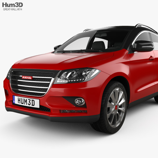 Great Wall Haval H2 2017 3D model - Download Crossover SUV on 3DModels.org