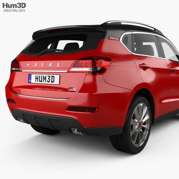 Great Wall Haval H2 2017 3D model - Download Crossover SUV on 3DModels.org