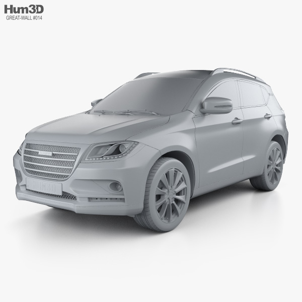 Great Wall Haval H2 2017 3D model - Download Crossover SUV on 3DModels.org