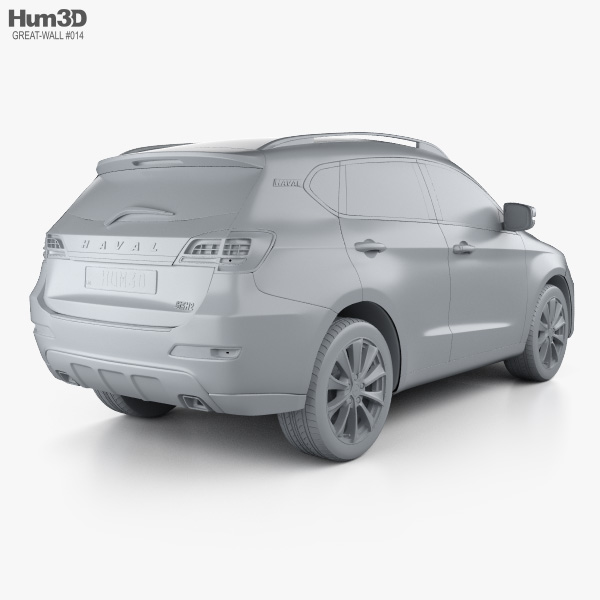 Great Wall Haval H2 2017 3D model - Download Crossover SUV on 3DModels.org