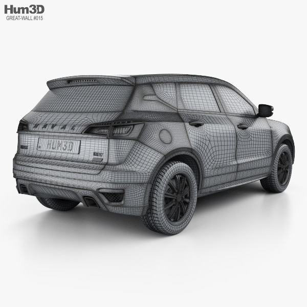 Great Wall Haval H7 2017 3D model - Download Crossover SUV on 3DModels.org