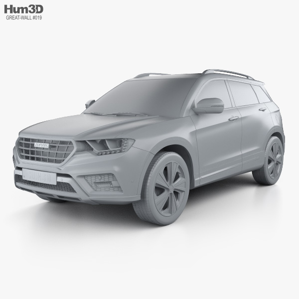 Great Wall Haval H6 2017 3D model - Download Crossover SUV on 3DModels.org