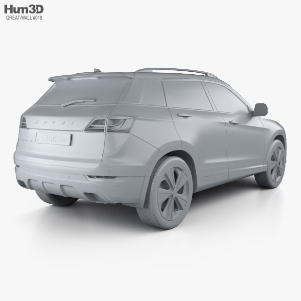 Great Wall Haval H6 2017 3D model - Download Crossover SUV on 3DModels.org