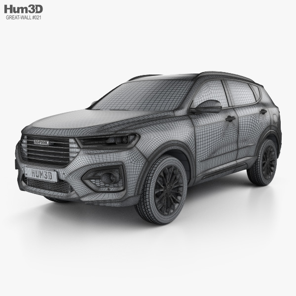 Great Wall Haval H6 2021 3D model - Download Crossover SUV on 3DModels.org