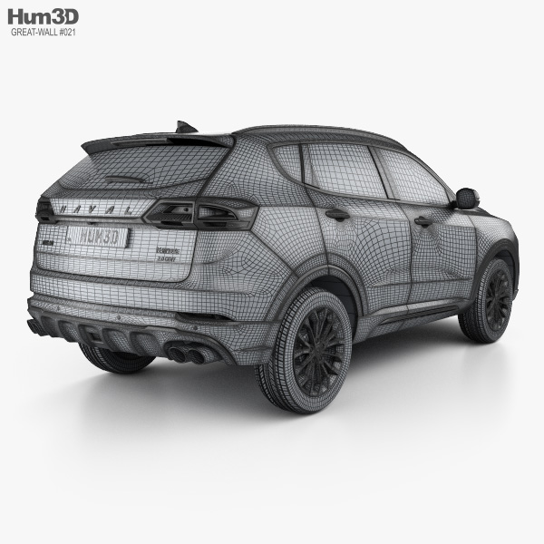 Great Wall Haval H6 2021 3D model - Download Crossover SUV on 3DModels.org
