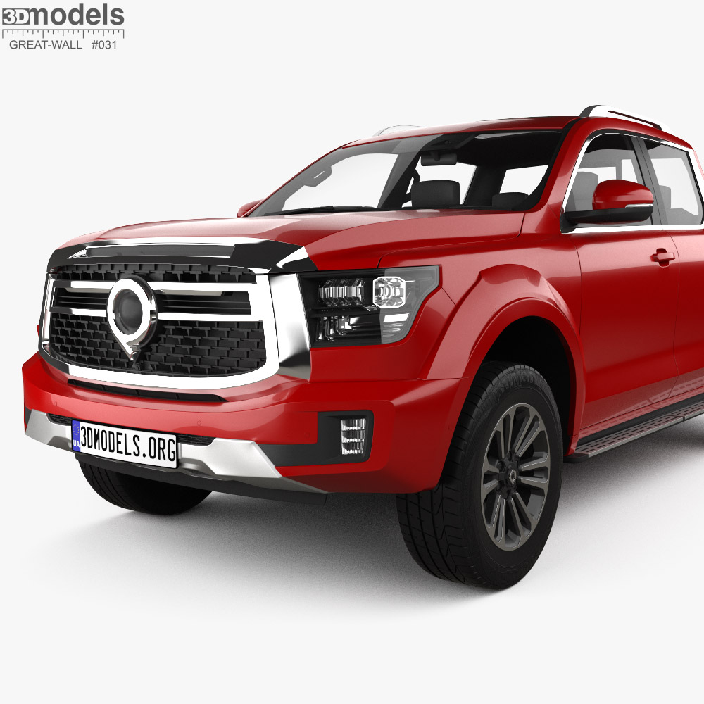 Great Wall P-series P500 Double Cab 2025 3D model - Download Pickup on ...