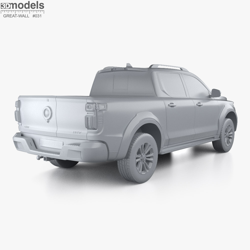 Great Wall P-series P500 Double Cab 2025 3D model - Download Pickup on ...