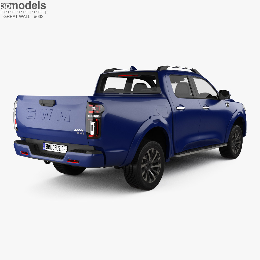 Great Wall P-series P300 Double Cab 2025 3D model - Download Pickup on ...