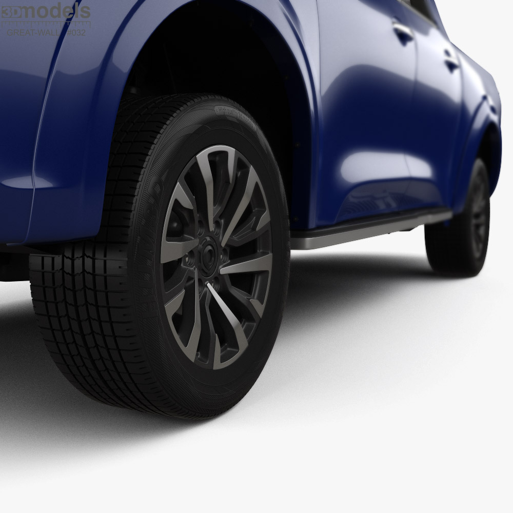 Great Wall P-series P300 Double Cab 2025 3D model - Download Pickup on ...