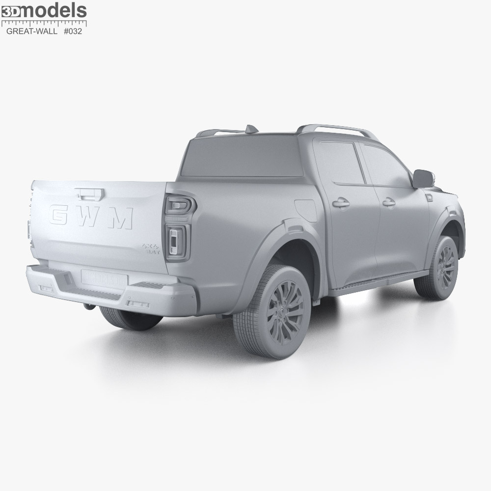 Great Wall P-series P300 Double Cab 2025 3D model - Download Pickup on ...