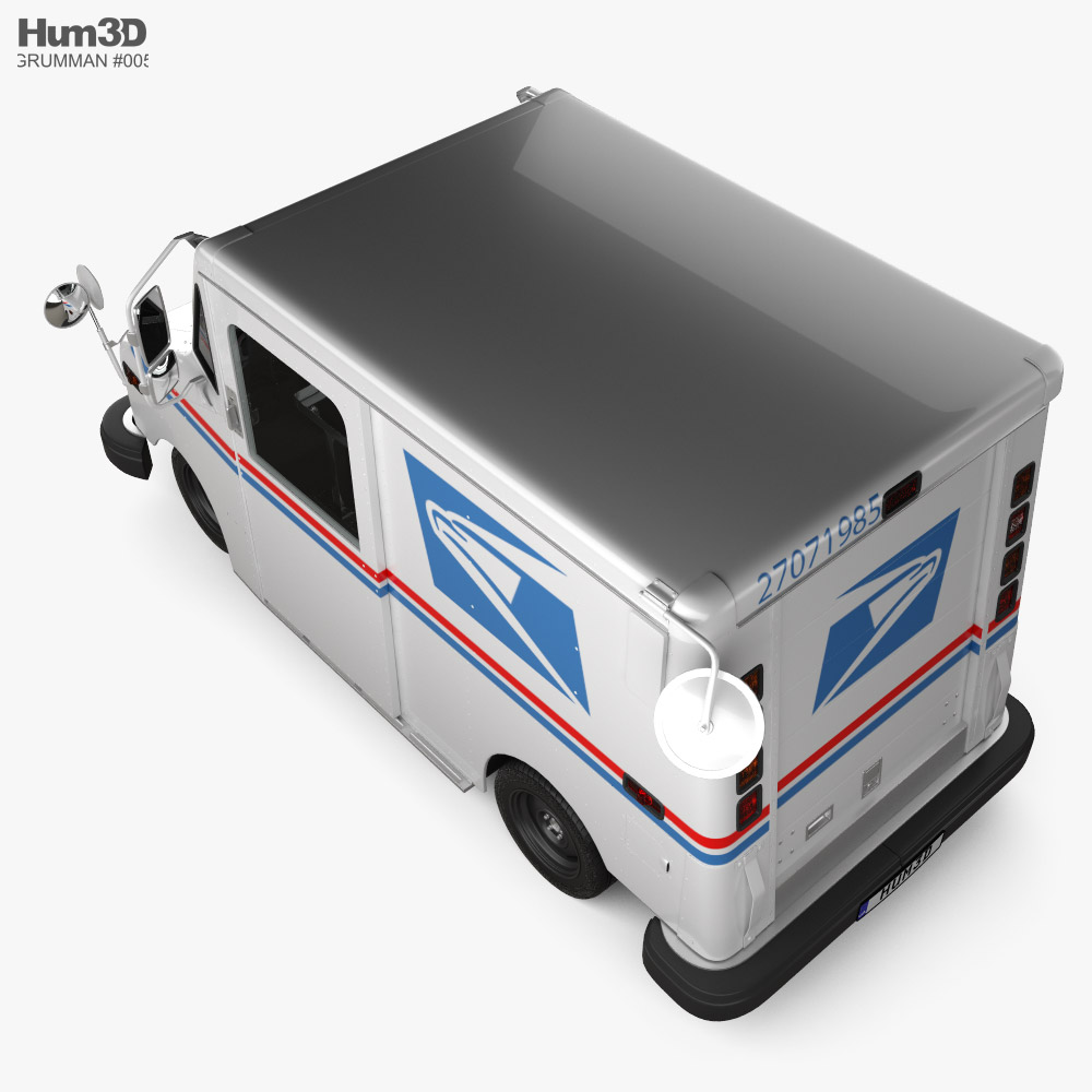 Grumman Long Life Vehicle with HQ interior 1994 3D model - Download Van ...