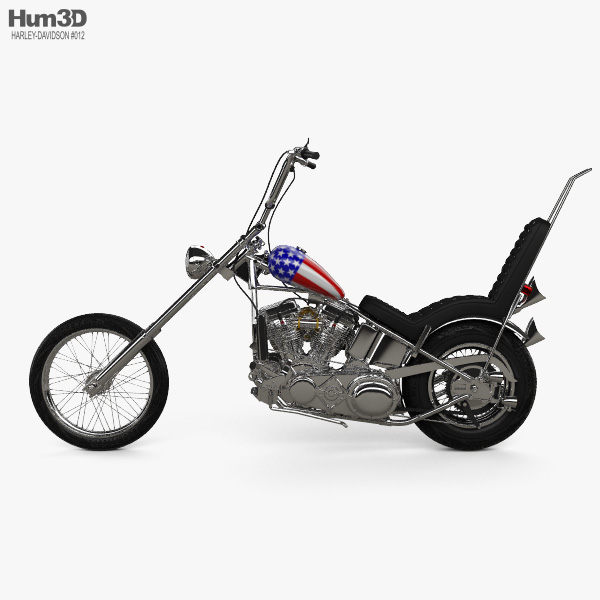 Harley-Davidson Easy Rider Captain America 1969 3D model - Download ...