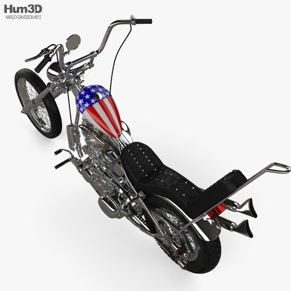 Harley-Davidson Easy Rider Captain America 1969 3D model - Download ...