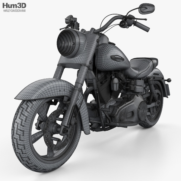 Harley-Davidson Dyna Switchback 2012 3D model - Download Motorcycle on ...