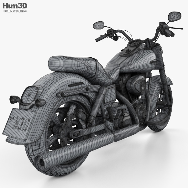 Harley-Davidson Dyna Switchback 2012 3D model - Download Motorcycle on ...