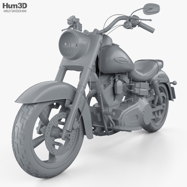 Harley-Davidson Dyna Switchback 2012 3D model - Download Motorcycle on ...