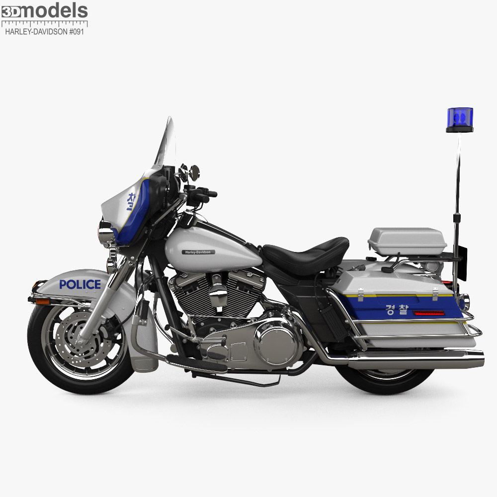 Harley-Davidson FLHTPI Electra Glide Police Korea 2005 3D model ...