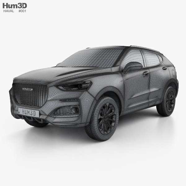 Haval F5 2021 3D model - Download Crossover SUV on 3DModels.org