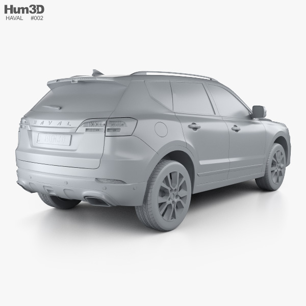 Haval H7 2021 3D model - Download Crossover SUV on 3DModels.org
