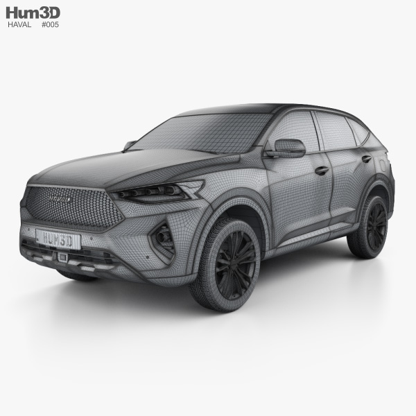 Haval F7 2021 3D model - Download Crossover SUV on 3DModels.org