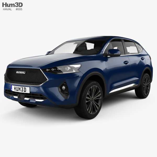 Haval F7 2021 3D model - Download Crossover SUV on 3DModels.org