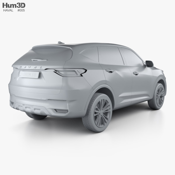 Haval F7 2021 3D model - Download Crossover SUV on 3DModels.org