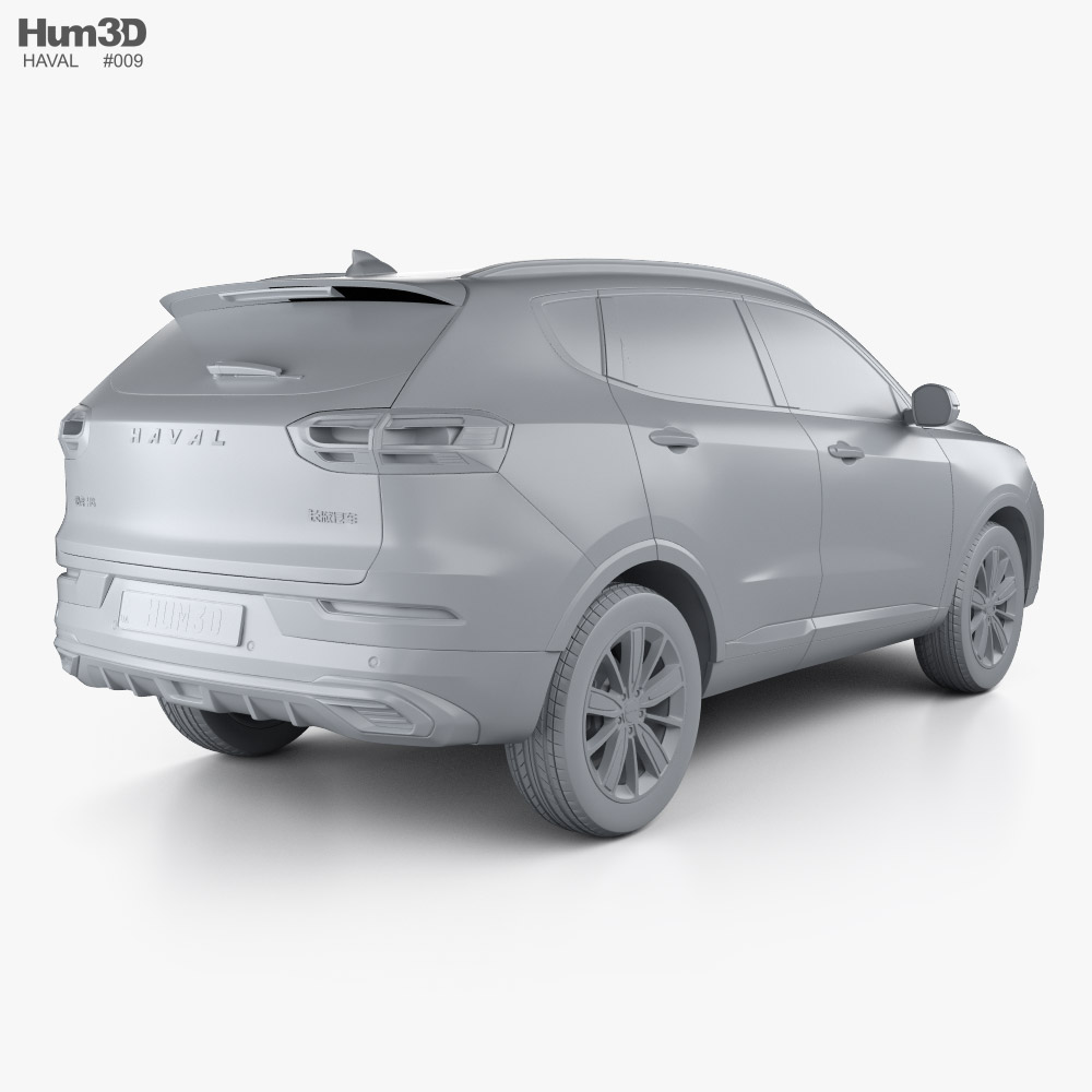 Haval H6 2021 Modelo 3D - Descargar Crossover SUV activado 3DModels.org