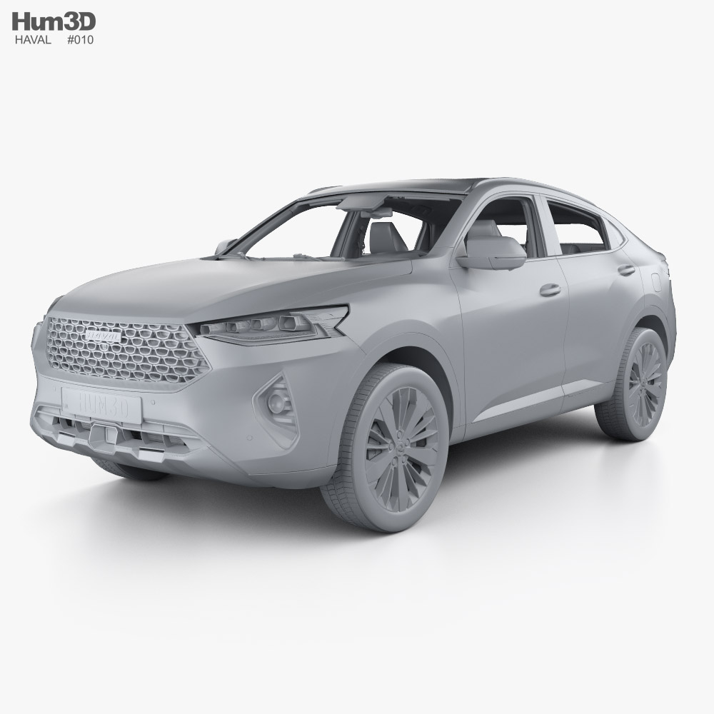 Haval F7x with HQ interior 2021 3D model - Download Crossover SUV on ...