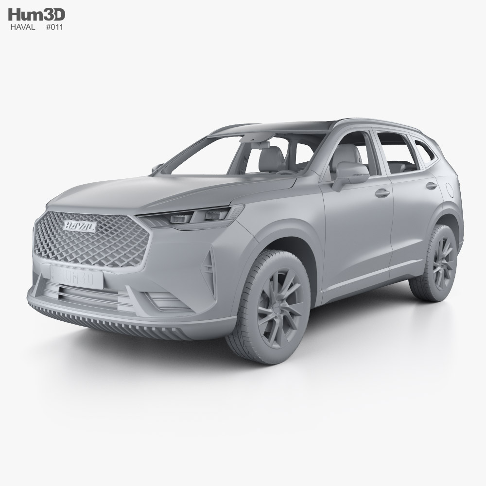Haval H6 with HQ interior 2023 3D model - Download Crossover SUV on ...