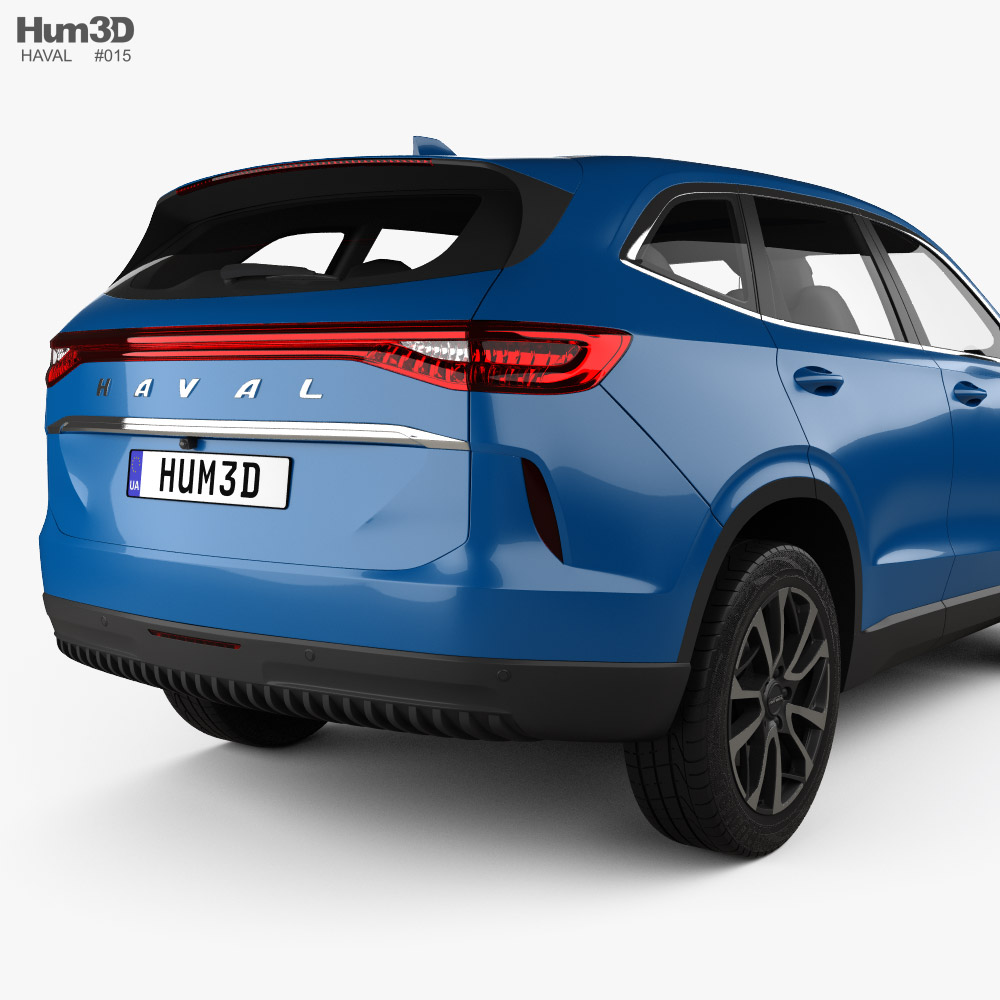 哈弗 H6 高级版 2023 3D模型 - 下载 Crossover SUV 开启 3DModels.org