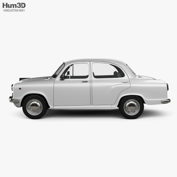 Hindustan Ambassador Classic 2003 3D model - Download 1990-1999 on ...