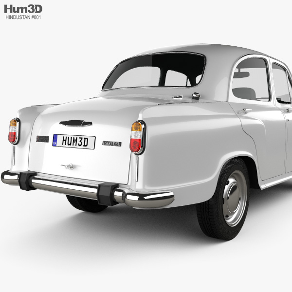 Hindustan Ambassador Classic 2003 3D model - Download 1990-1999 on ...
