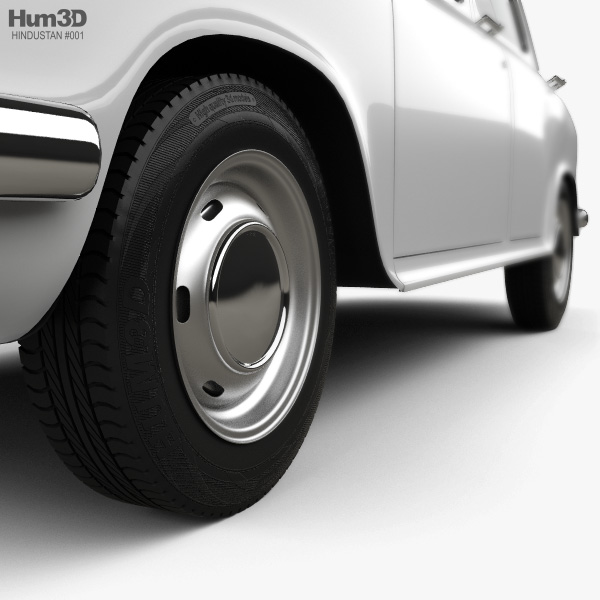 Hindustan Ambassador Classic 2003 3D model - Download 1990-1999 on ...