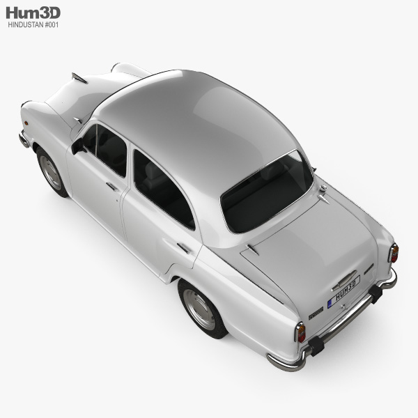 Hindustan Ambassador Classic 2003 3D model - Download 1990-1999 on ...