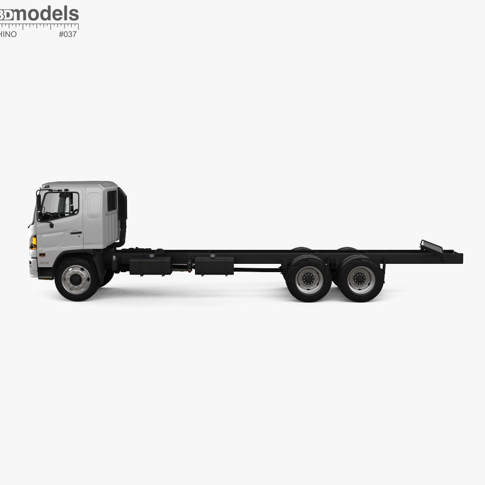 Hino 500 FC LWB Chasis de Camión con interior 2019 Modelo 3D ...