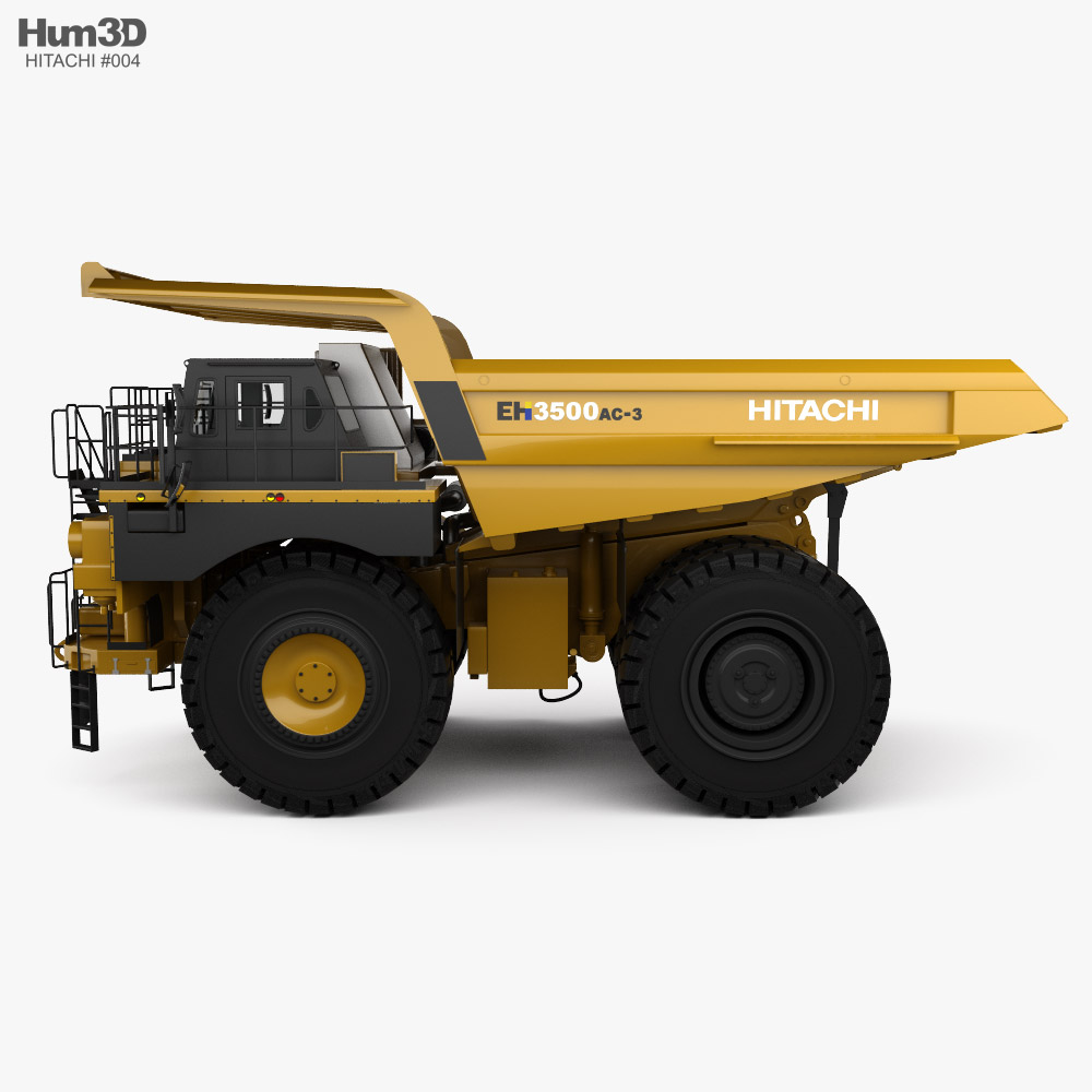 Hitachi EH3500AC-3 Dump Truck 2023 3D model - Download Truck on ...