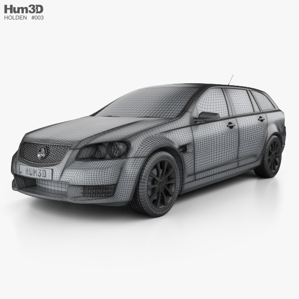 Holden VE Commodore Sportwagon 2014 3D model - Download Wagon car on ...