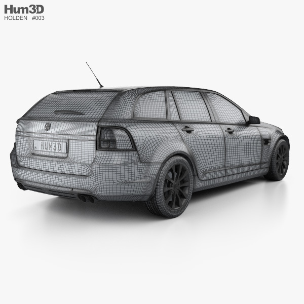 Holden VE Commodore Sportwagon 2014 3D model - Download Wagon car on ...