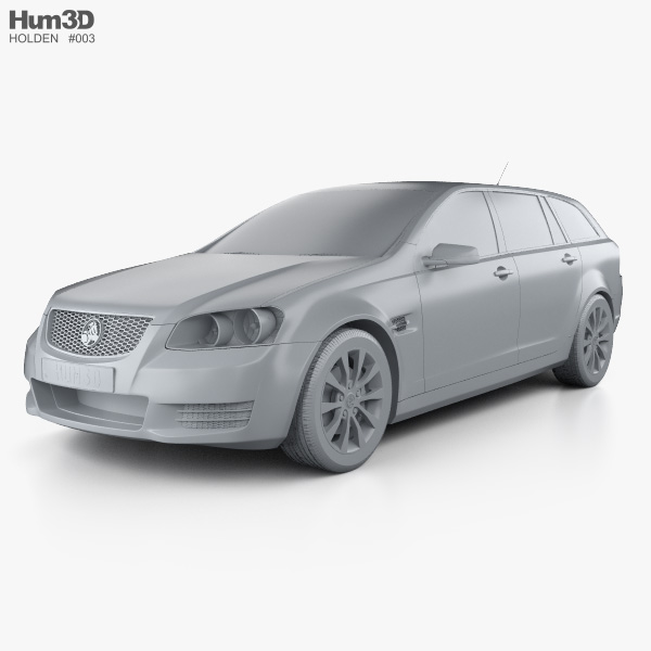 Holden VE Commodore Sportwagon 2014 3D model - Download Wagon car on ...