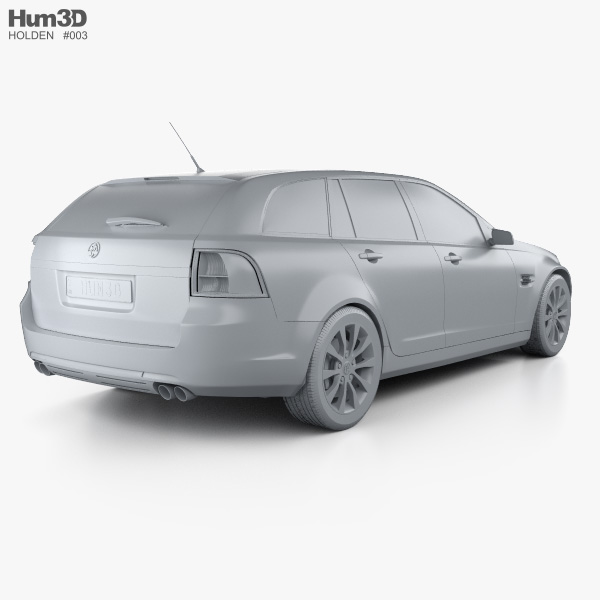 Holden VE Commodore Sportwagon 2014 3D model - Download Wagon car on ...