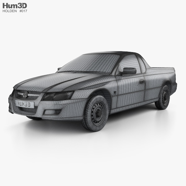 Holden VZ Ute 2007 3D model - Download Pickup on 3DModels.org