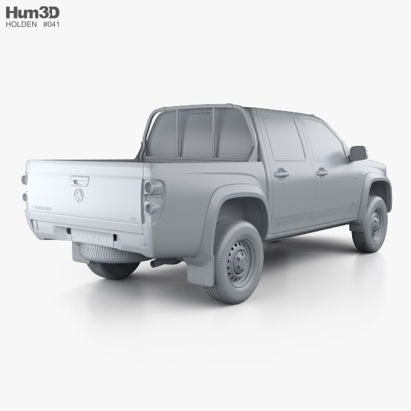 Holden Colorado LX Crew Cab 2012 3D model - Download Pickup on 3DModels.org