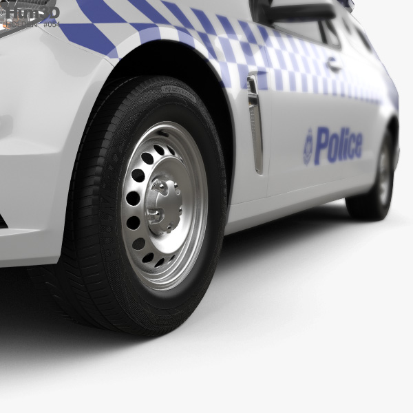 Holden Commodore ute Evoke Police 2013 3D model - Download Wagon car on ...