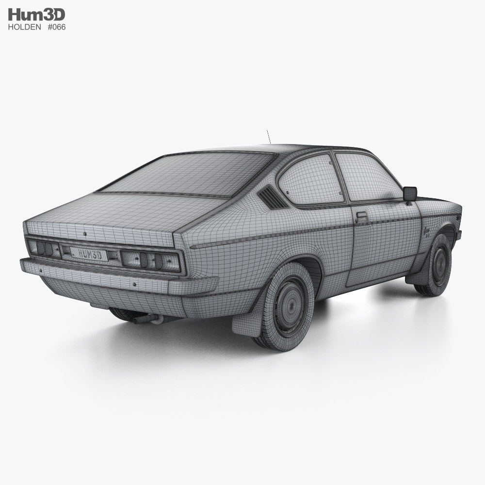 Holden Gemini coupe SL 1980 3D model - Download Sports car on 3DModels.org