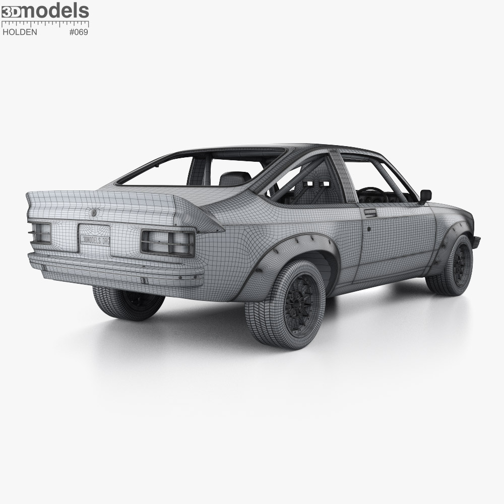 Holden Torana A9X Race with HQ interior and engine 1982 3D model ...