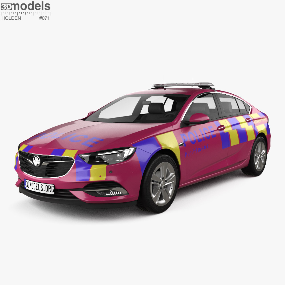 Holden Commodore sedan Police New Zealand 2021 3D model - Download ...