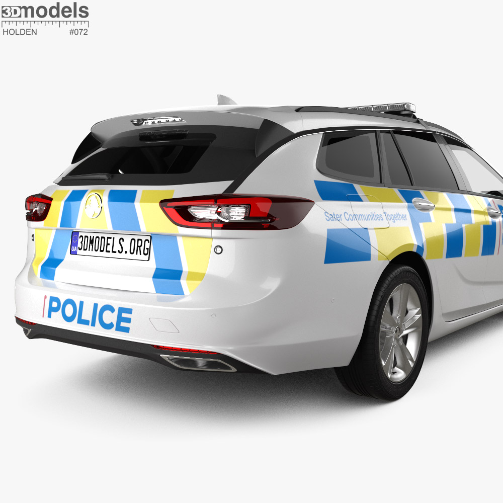 Holden Commodore sportwagon Police New Zealand 2021 3D model - Download ...