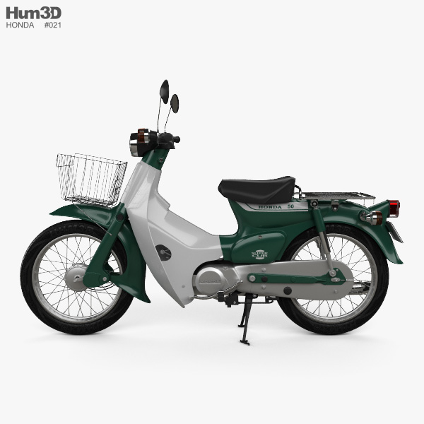 Honda Super-Cub 1971 3D model - Download Motorcycle on 3DModels.org