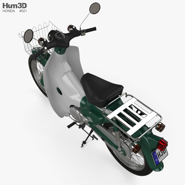 Honda Super-Cub 1971 3D model - Download Motorcycle on 3DModels.org