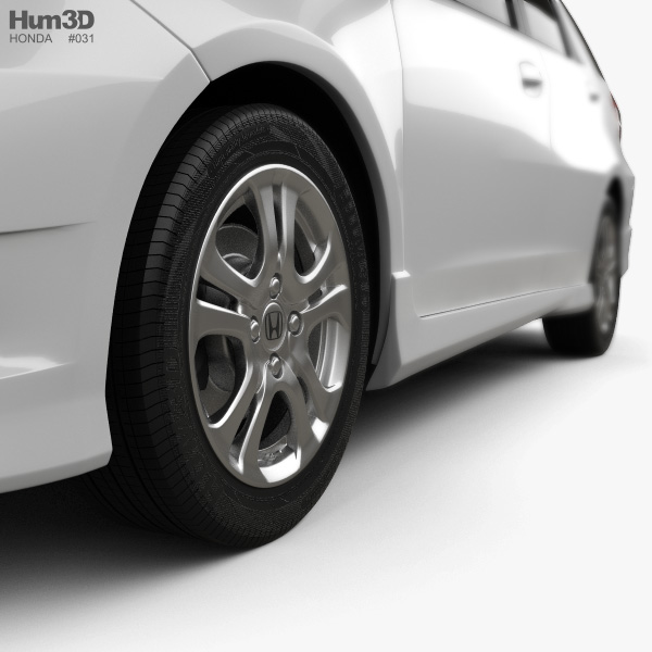 Honda Fit (Jazz) Shuttle 2015 3D model - Download Wagon car on 3DModels.org